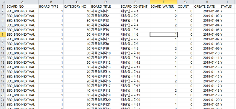 Oracle Oracle Sql Developer에서 엑셀파일 데이터 Import 하기 014 Dev Log