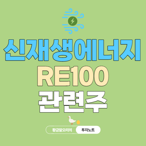 신재생에너지 관련주 Top 7 | RE100 수혜주 뜻, 의미