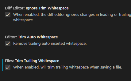 [Vue.js] no-trailing-spaces 에러났을 때