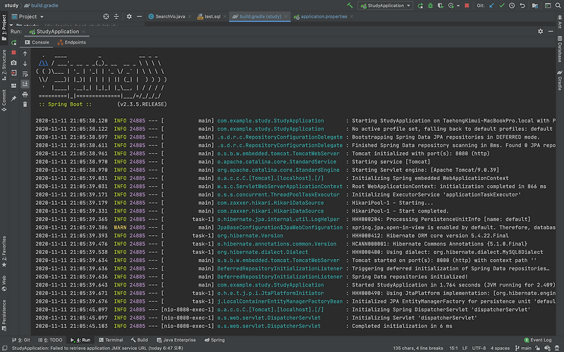Spring Boot 와 MySQL & JPA 연동하기 (Gradle 프로젝트)
