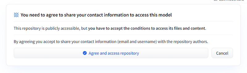 HuggingFace OSError: You are trying to access a gated repo.Make sure to request access at 에러 ...