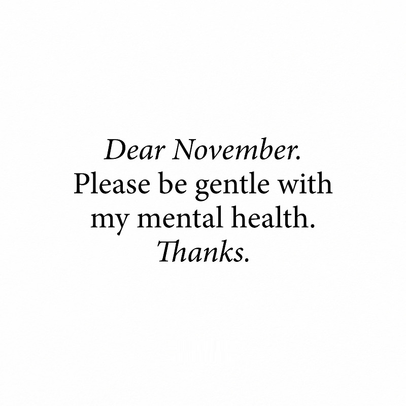 친애하는 11월이여...(Dear November...)