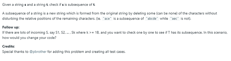 C++ 392. Is Subsequence(Leet Code)