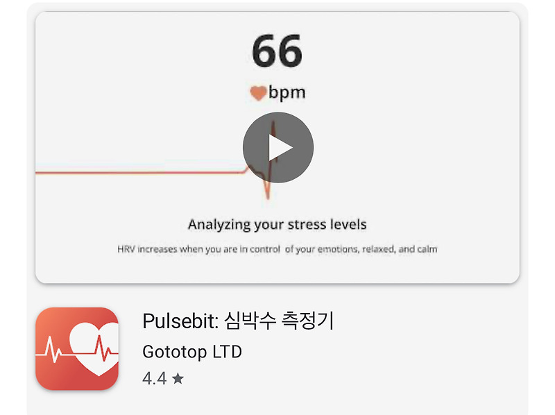Pulsebit: 심박수 측정기 어플-휴대폰 스트레스 불안 분석 건강 관리 앱 - 유용한 어플 앱 소개 특징 추천 사용법 다양한 지식