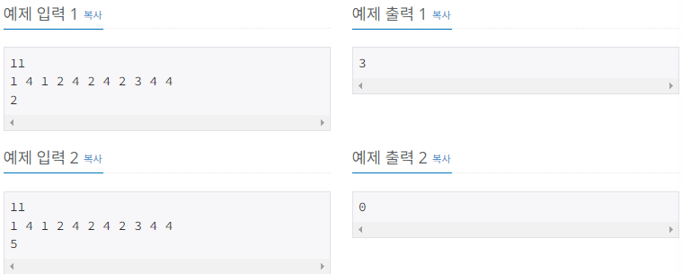 [백준/BOJ] 10807번: 개수 세기 (Python 파이썬)