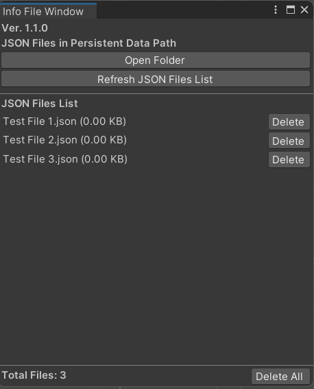 [OpenInfoFileWindow] 로컬영역(Application.persistentDataPath) Json 파일 관리 도구 :: 김선우