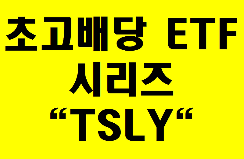 "TSLY ETF란? 테슬라 기반 월배당 ETF 분석" :: 삼룡이 나르샤