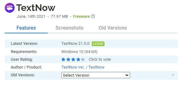 TextNow 무료 다운로드