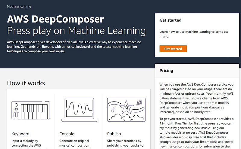[AWS/DeepComposer] 컴퓨터가 작곡하는 세상. AWS DeepComposer 소개 및 사용법