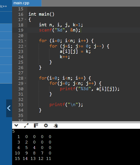 thinking2 :: 2차원 배열 출력 2