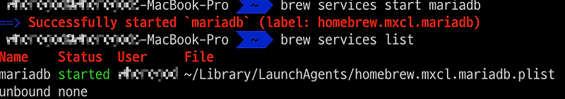mac | m1 | mariadb 설치, 실행(백그라운드) 방법 :: whereful 기록 공간