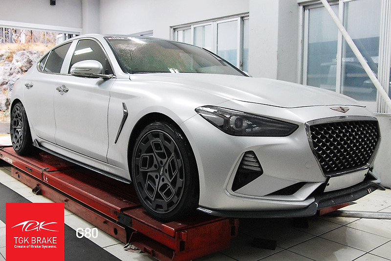 [제네시스 G80] 4P 고성능 브레이크패드 추천 :: TGK 브레이크