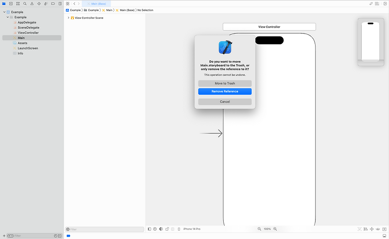 [Xcode] 프로젝트에서 Storyboard와 LaunchScreen 제거하기???