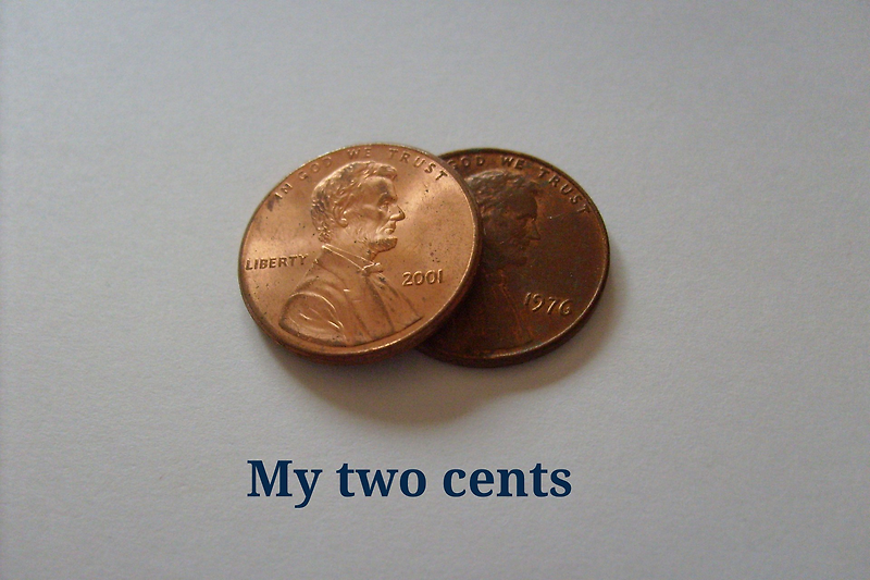 My two cents