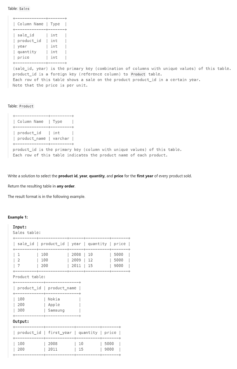#99. [LeetCode / MySQL] 1070. Product Sales Analysis III
