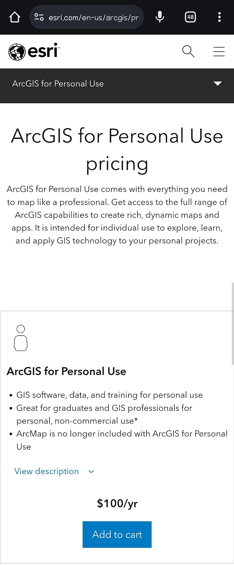 [ArcGIS Pro] personal use license (개인 라이센스) 없어짐