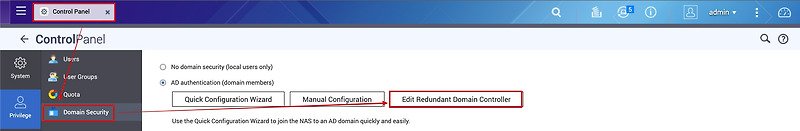 QNAP NAS 도메인 계정 인식 실패 문제 해결 방법 :: Benjamin's Note