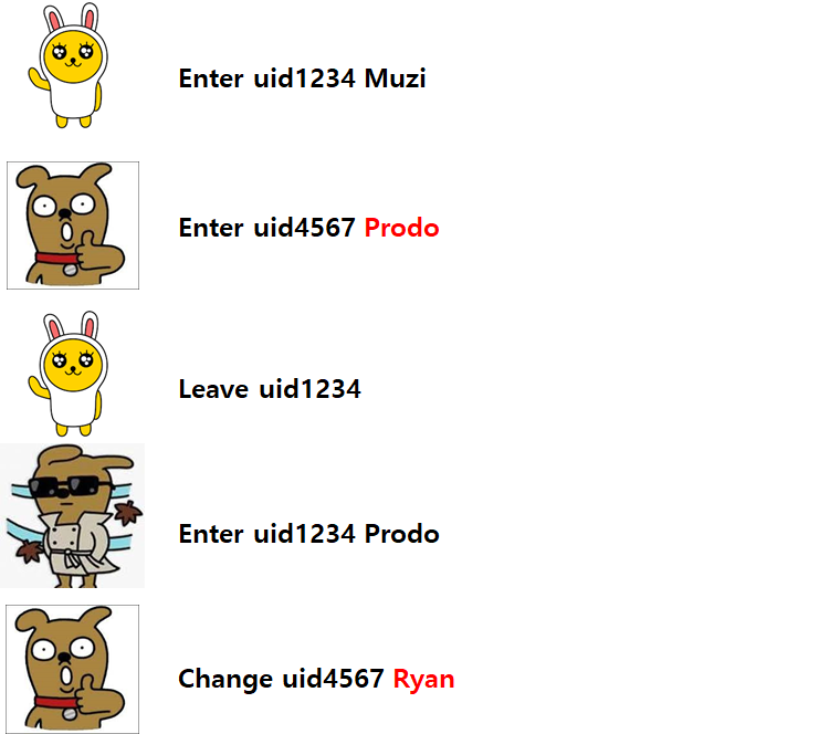 [Python] 프로그래머스 2019 KAKAO 코딩테스트 - 오픈채팅방