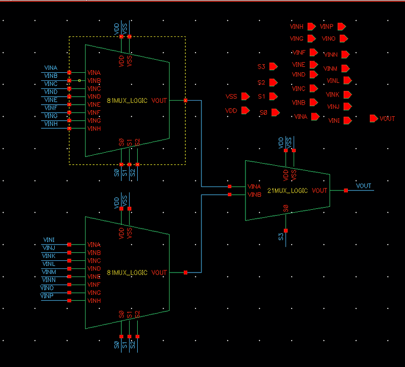 [CUSTOM IC ONE CHIP] 16X1 MUX - Logic OR Switch (17)