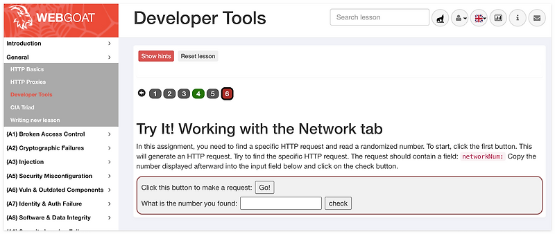 (WebGoat) General - Developer Tools #2