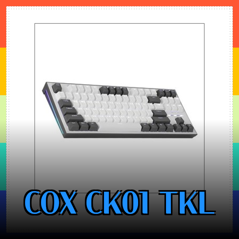COX CK01 TKL 기계식 키보드: 텐키리스의 완벽한 조화, 갈축의 매력에 빠져보세요!