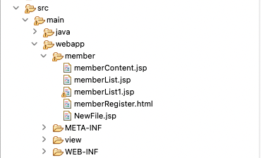 MVC 프레임워크 - MVC 04 (View 페이지→ WEB-INF로 이동, redirect, forward 중복로직 분리 )