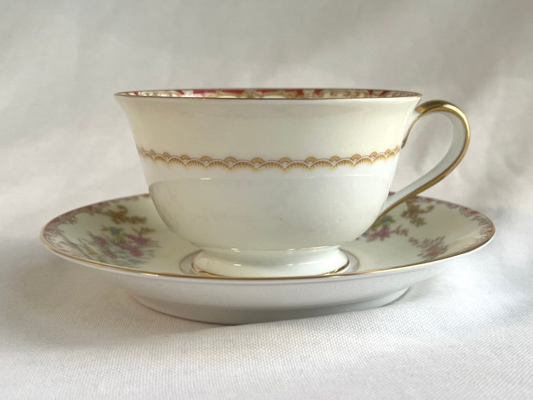 노리다케 미스테리 티잔 소서 듀오 세트 무료배송 홍차잔 커피잔 앤틱잔 빈티지잔 도자기 본차이나 일본찻잔 접시