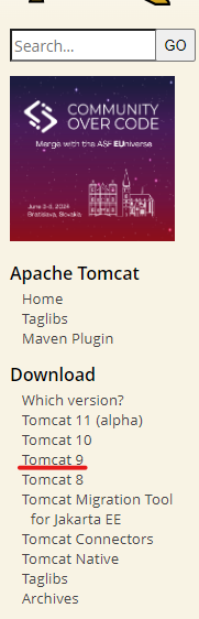이클립스 Apache Tomcat 환경설정