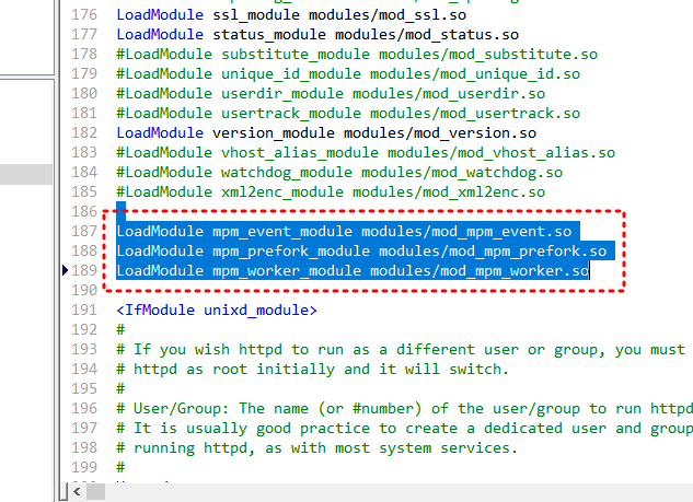 CentOS7에서 httpd start 오류 AH00534: httpd: Configuration error: No MPM loaded.