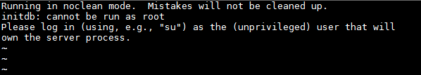 ubuntu Postgresql binary 설치 시 initdb: cannot be run as root 오류