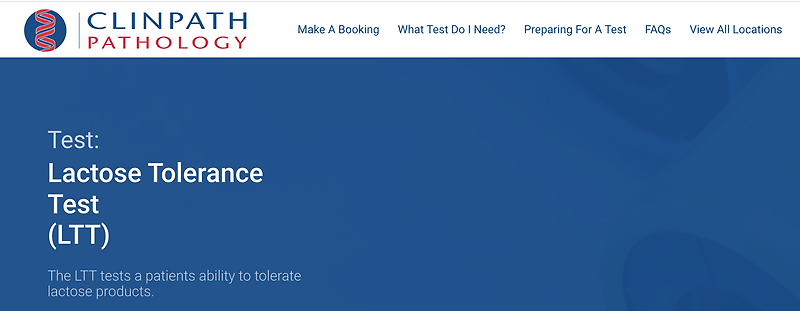 유당불내성 검사/ 락토스 검사/ lactose tolerance test (LTT)