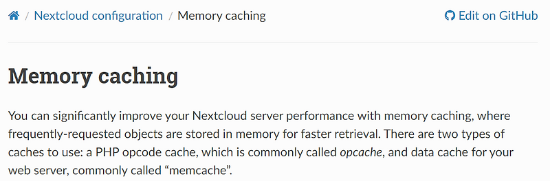 Nextcloud 경고 memcache & Redis 설치 - Stack 작성 및 실행