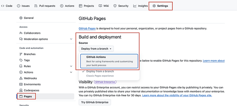 Vite로 빌드한 Vanilla JavaScript 프로젝트 GitHub Pages 배포