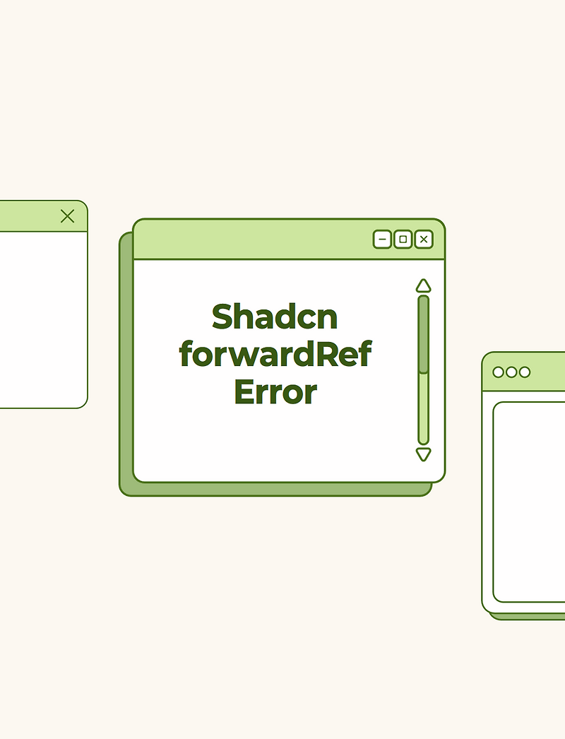 [shadcn] shadn forwardRef error - input 해결하기