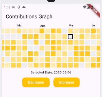[Flutter::Widget] Flutter에서 git Contributions Graph(잔디밭)을 만들어 보자.
