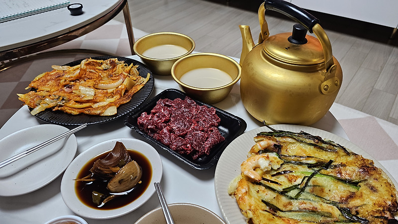 봄비가 내리는 날에 막걸리 한잔!