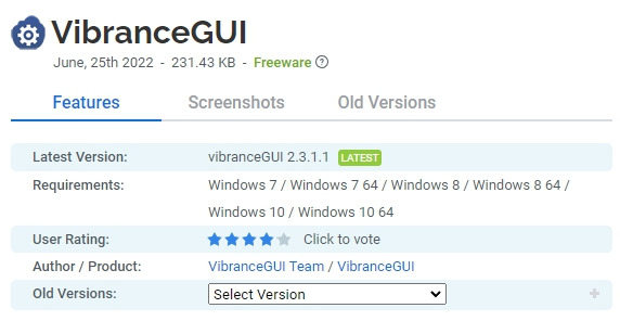 VibranceGUI 무료 다운로드