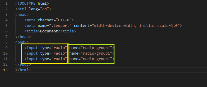 html : input type="radio" / 라디오 버튼 만들기