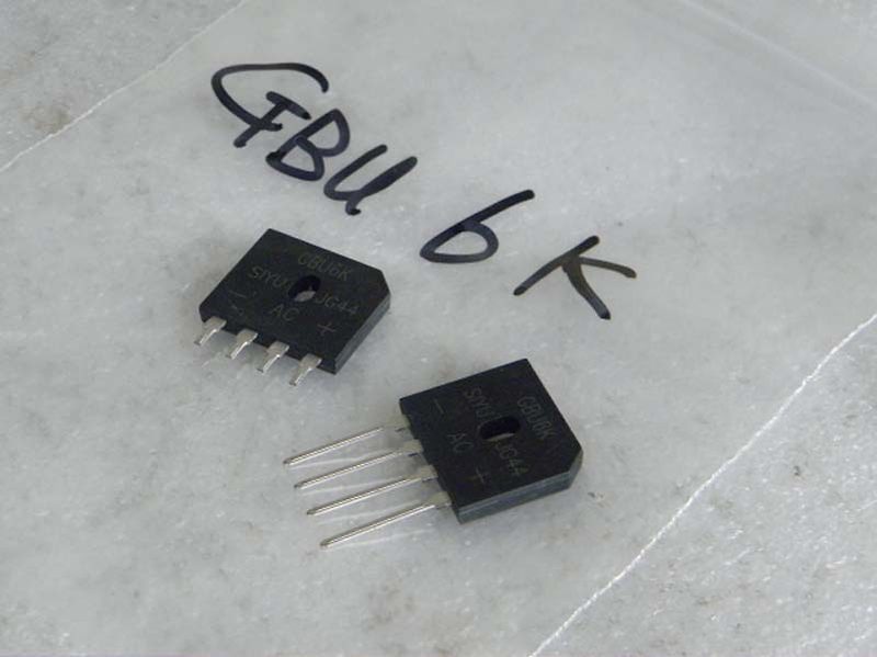다이오드 800V 6A BRIDGE RECTIFIER Diode 브리지다이오드(GBU6K) 판매합니다.