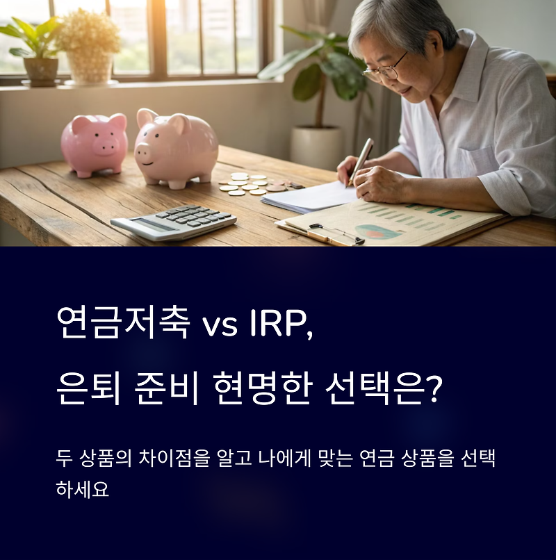 💰 연금저축 vs IRP, 뭐가 더 유리할까?
