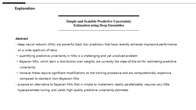 [RL] Simple and Scalable Predictive Uncertainty Estimation using Deep Ensembles