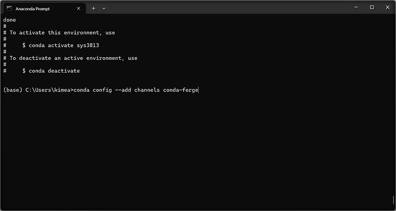 아나콘다에서 conda-forge