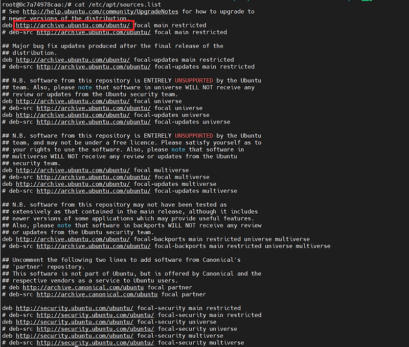Shell에서 텍스트 파일 내용 수정하기 (feat. apt mirror 변경)