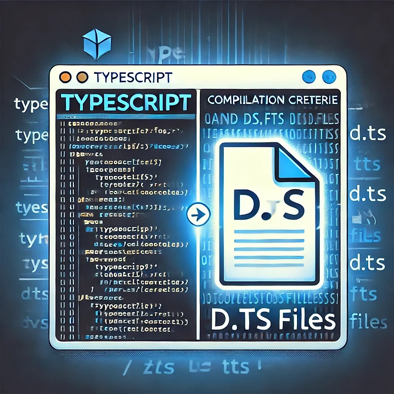 [Typescript] typescript이 컴파일 되는 기준과 d.ts파일