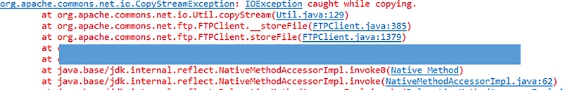 [CDN 서버] CopyStreamException: IOException caught while copying 에러 해결(FTP 파일 전송)
