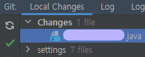 intellij Local Changes 활성화