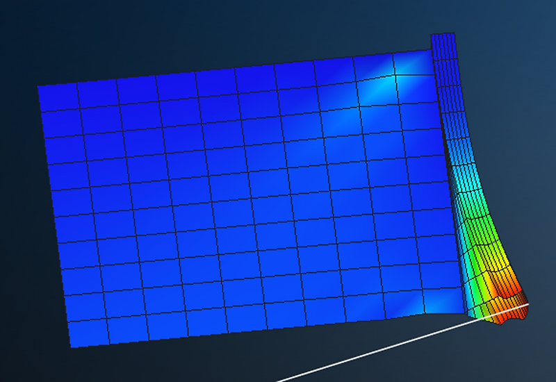 HOB CAE - Shell, Beam Node 접합, wall 접합 완료