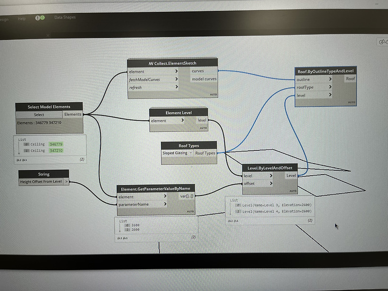 Create Sloped Glazing by the Boundary of the Ceiling