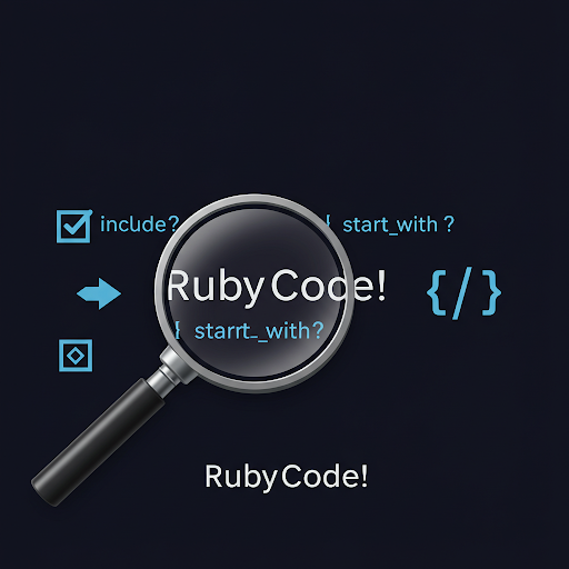 루비 문자열 탐색: 포함(include?), 시작/끝(start_with?/end_with?), 특정 위치 접근([]) 완벽 가이드