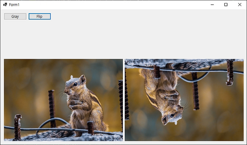 [VB.NET] 차근차근 OpenCVSharp 강좌 - 3. 이미지 대칭